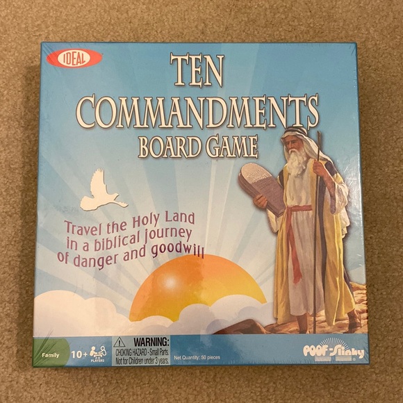 ideal | Games | Ten Commandments Board Game Ideal Toys New Sealed ...